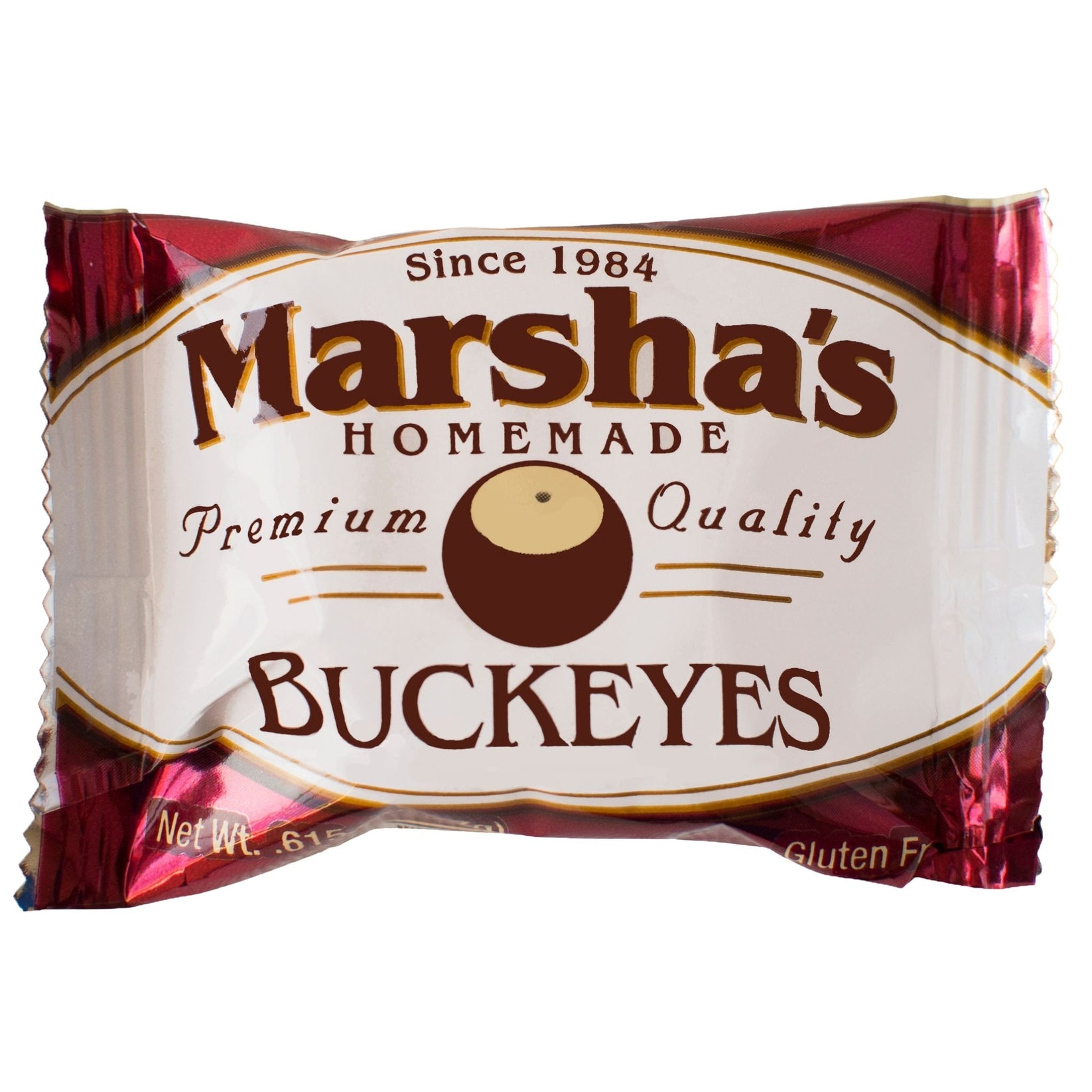 60, Individually Wrapped Homemade Candy Buckeyes – Marsha's Homemade ...