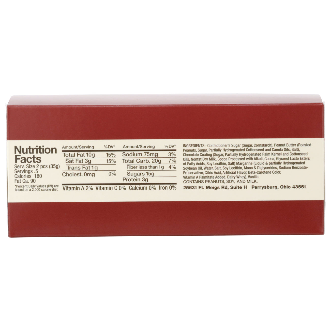 60, Individually Wrapped Homemade Candy Buckeyes – Marsha's Homemade ...